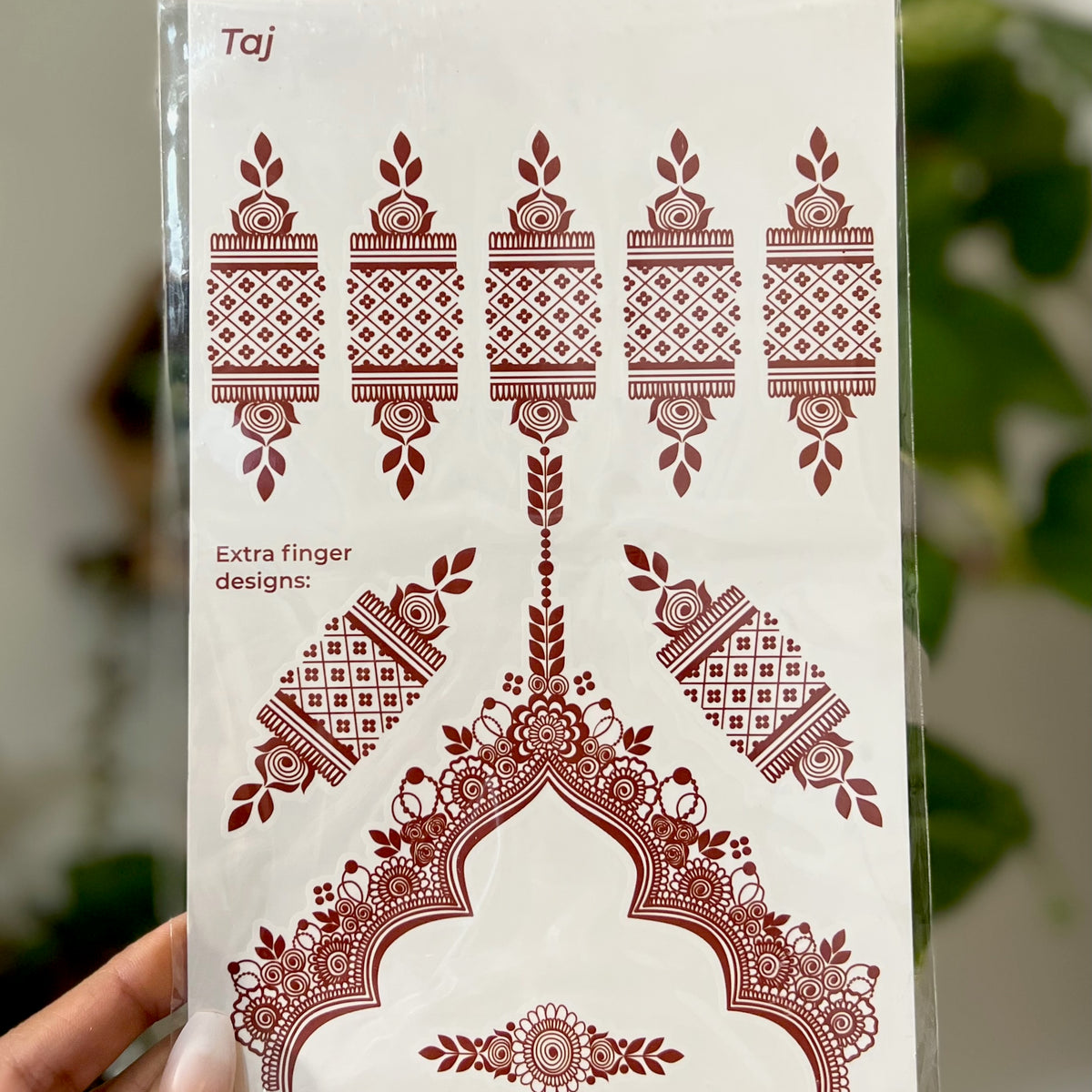 Taj - Intricate Dome Shaped Instant Henna Tattoo (Design 14) – Henna ...